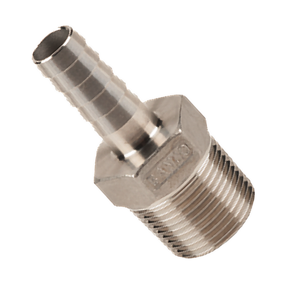 HB075-050SS (Banjo) Barb-3/4 Mpt X 1/2 Hb Ss